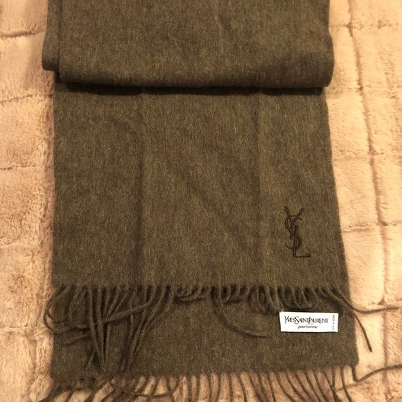 Yves Saint Laurent | Accessories | Ysl Woolcashmere Scarf W ...